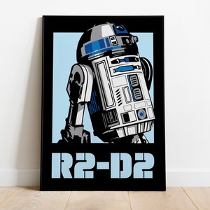 R2-D2 Poster, SVG und PNG für R2-D2 Poster, EPS, Dxf ..., Schnittdatei ...