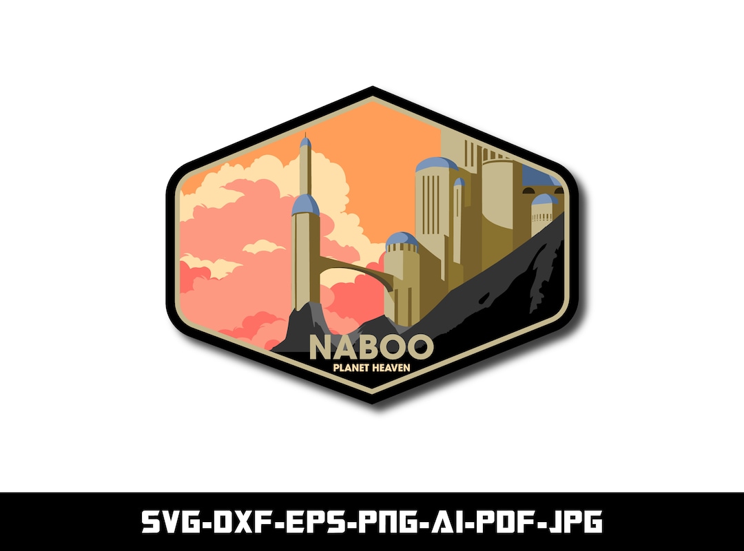 Star Wars Naboo Planet, SVG for Naboo Planet Stickers, EPS, PNG, Dxf ...