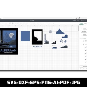 Star Wars Alderaan Planet, SVG and PNG for Alderaan Planet Poster, EPS ...