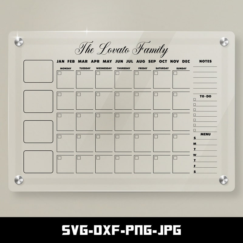 Vinyl Calendar - Etsy