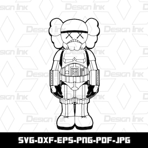 KAWS Star Wars Stormtrooper SVG: Cricut & Silhouette Cut File (digital ...