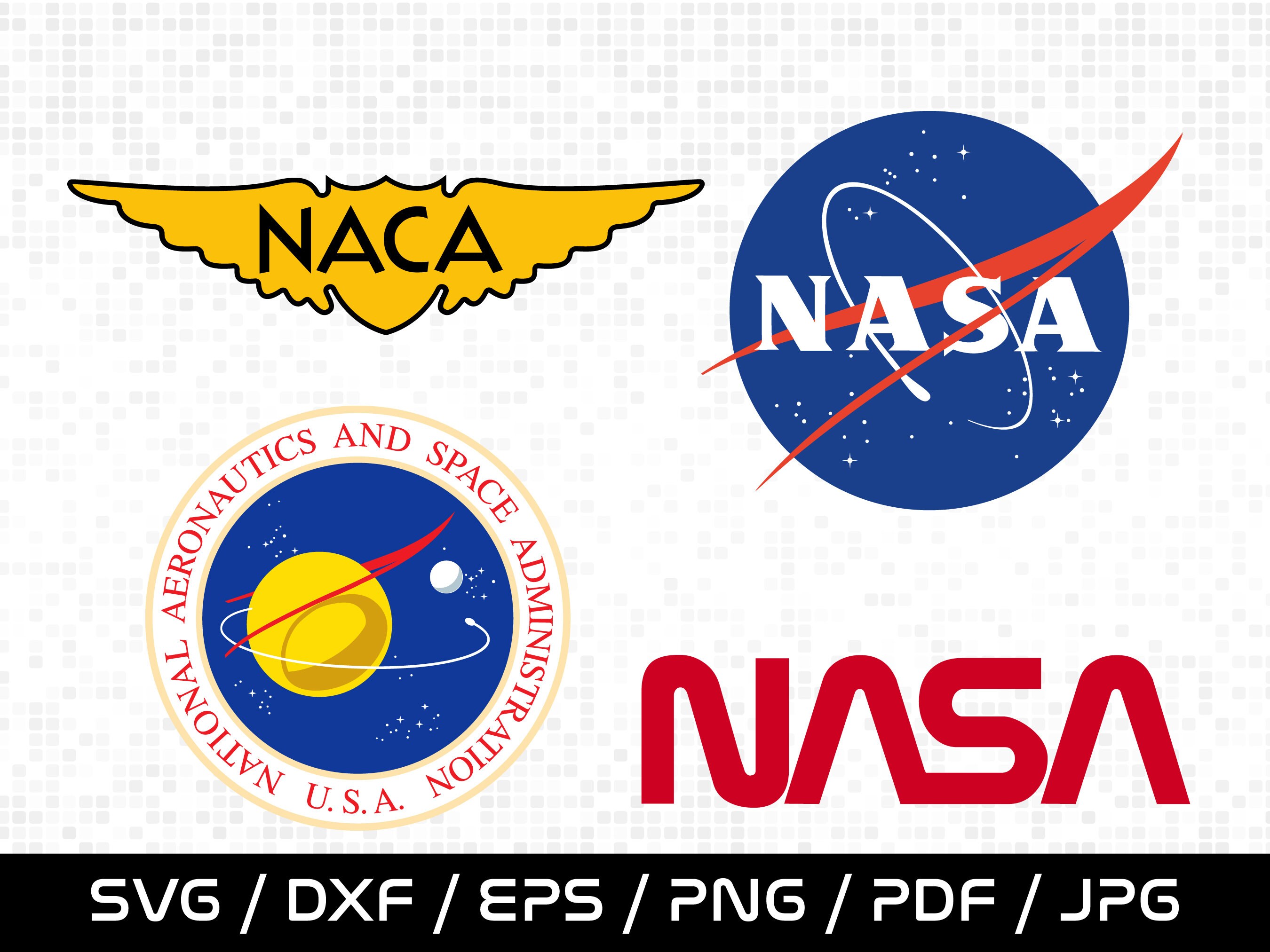 NASA SVG Symbole der NASA Vektor DXF eps geschnittene - Etsy Schweiz