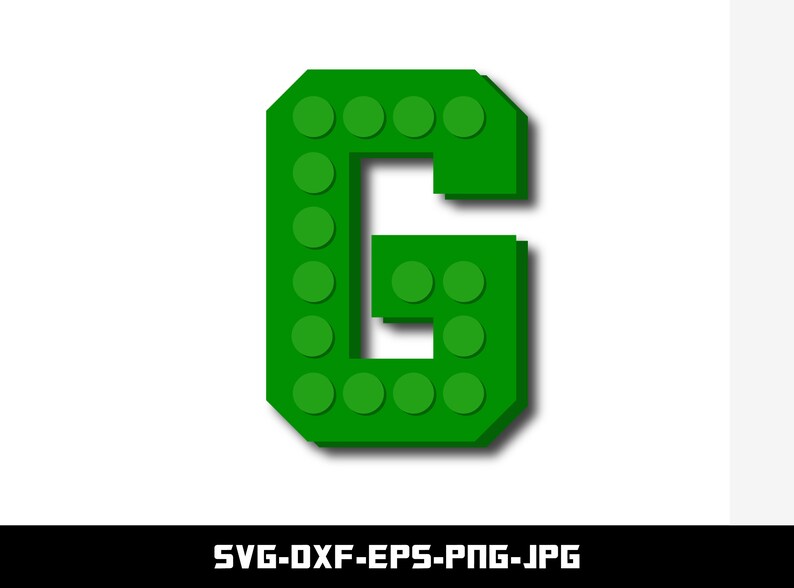 Block Brick Alphabet SVG: Cut File for Cricut, Silhouette (digital ...