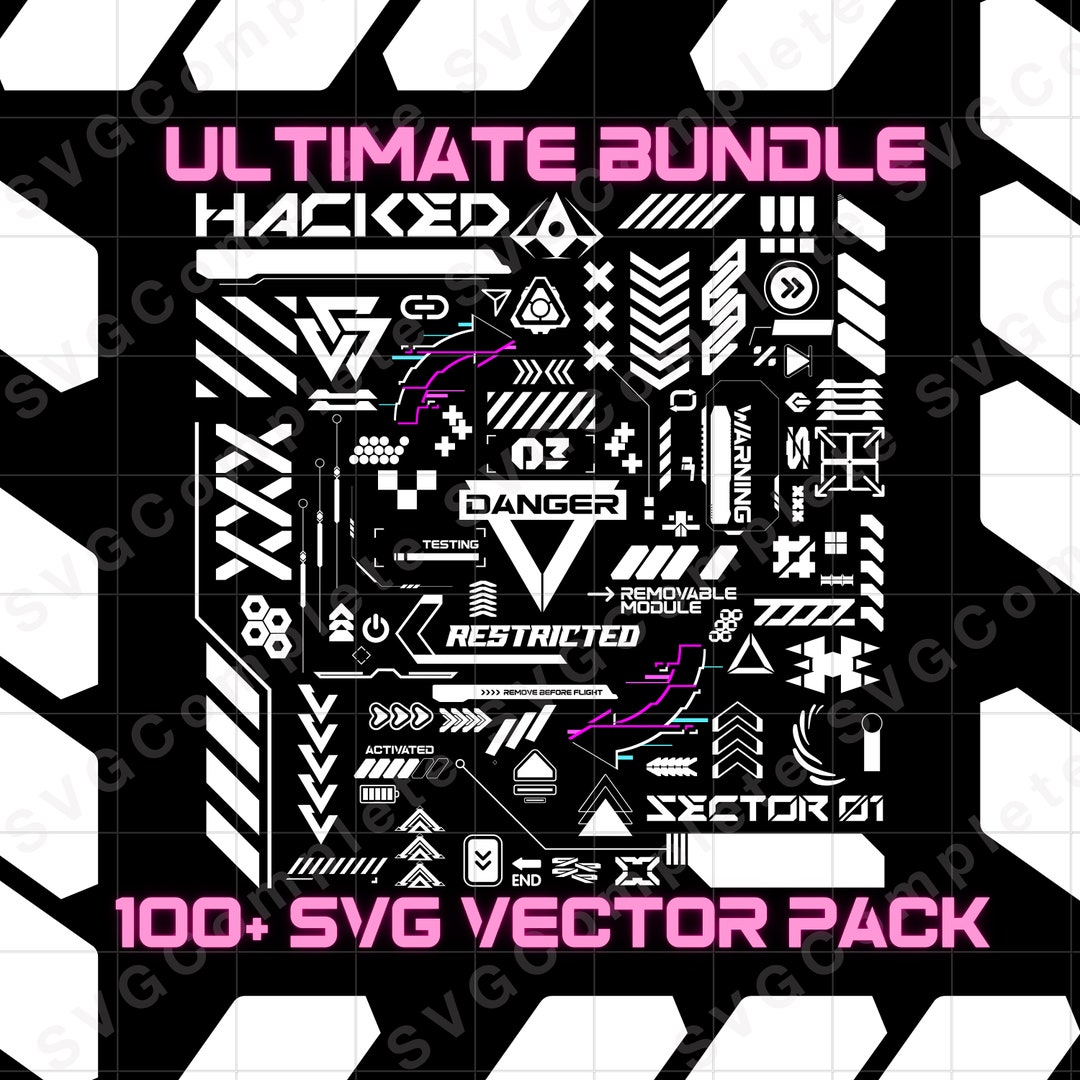 100+ Sci-fi Svg Vector Ultimate Bundle Sci Fi Svg Icons Logos Decals ...