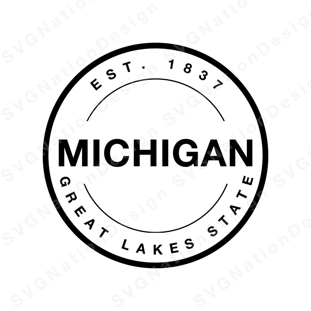 Michigan Svg State of Michigan Svg Tshirt University of - Etsy UK