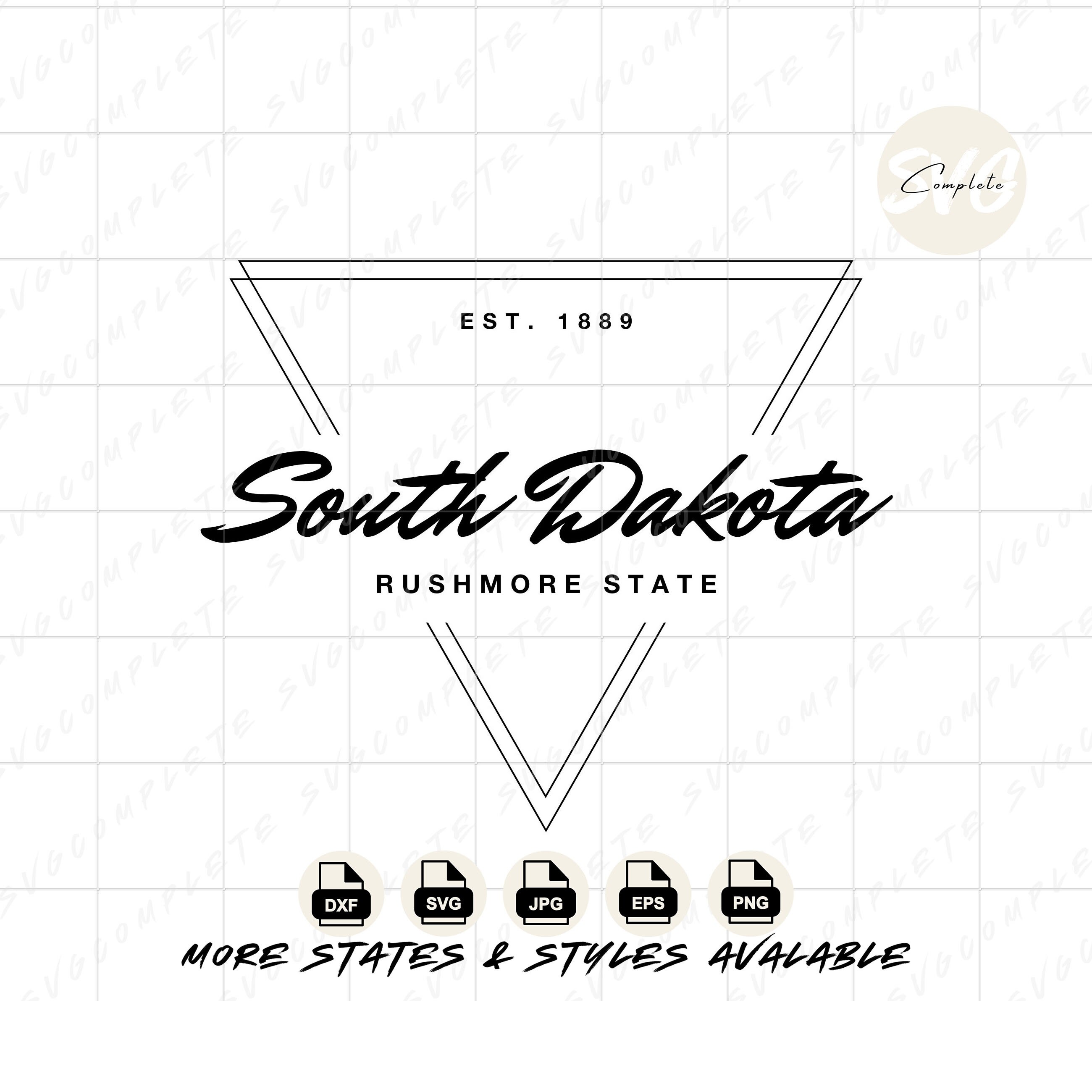 South Dakota Svg Mount Rushmore State Svg South Dakota Svg State of ...
