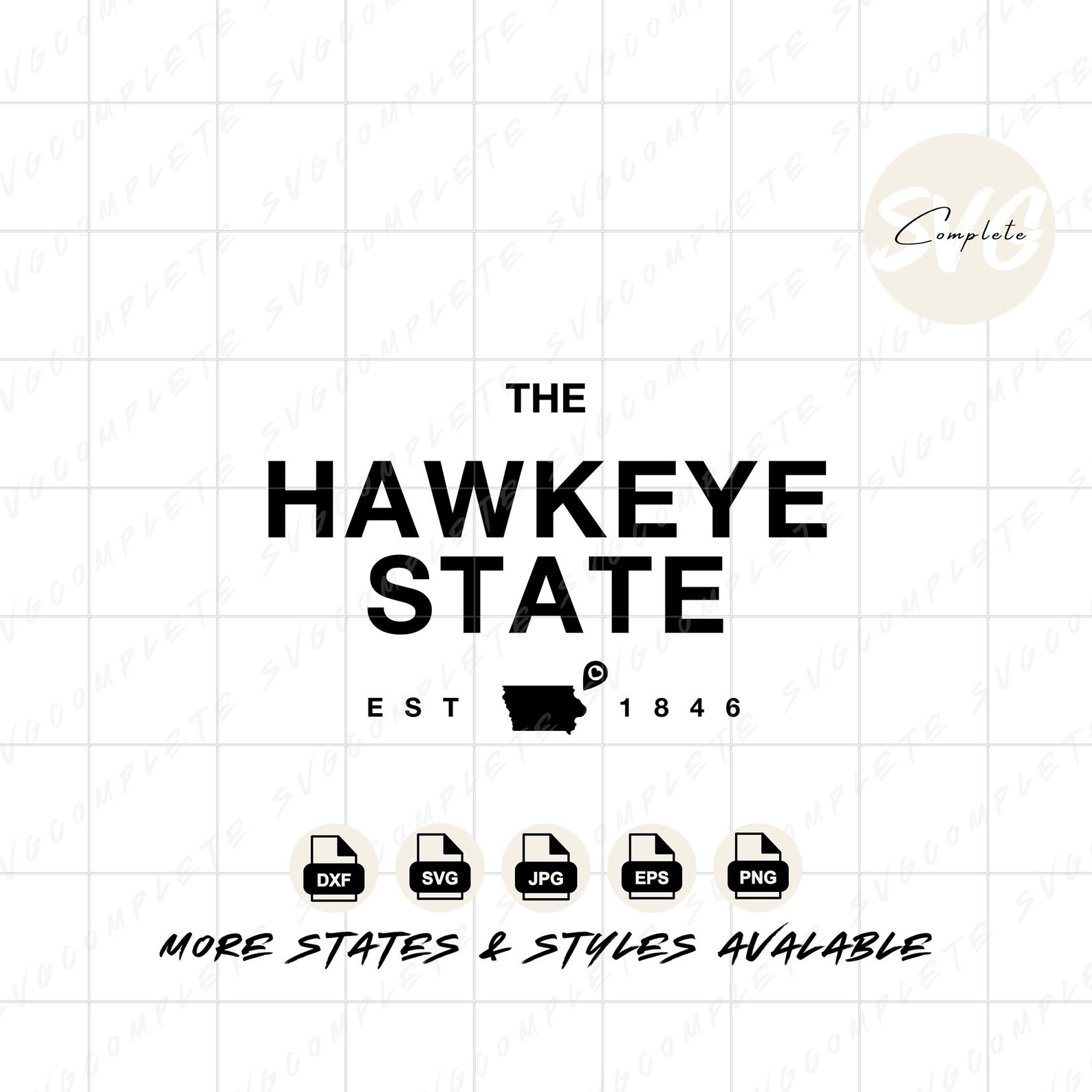 Iowa Hawkeye State Svg Iowa State Svg Home State of Iowa Svg Iowa Png ...