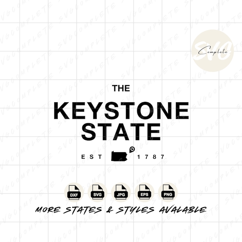 Pennsylvania Keystone State Svg Pennsylvania Svg State of Pennsylvania ...