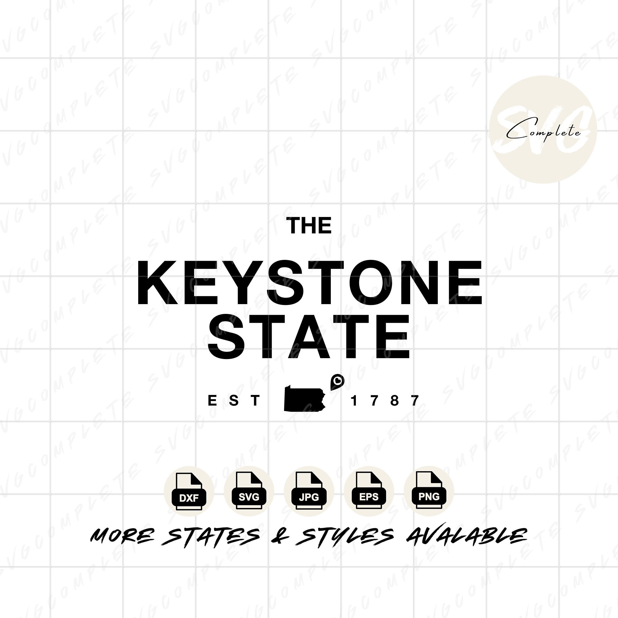 Pennsylvania Keystone State Svg Pennsylvania Svg State of Pennsylvania ...