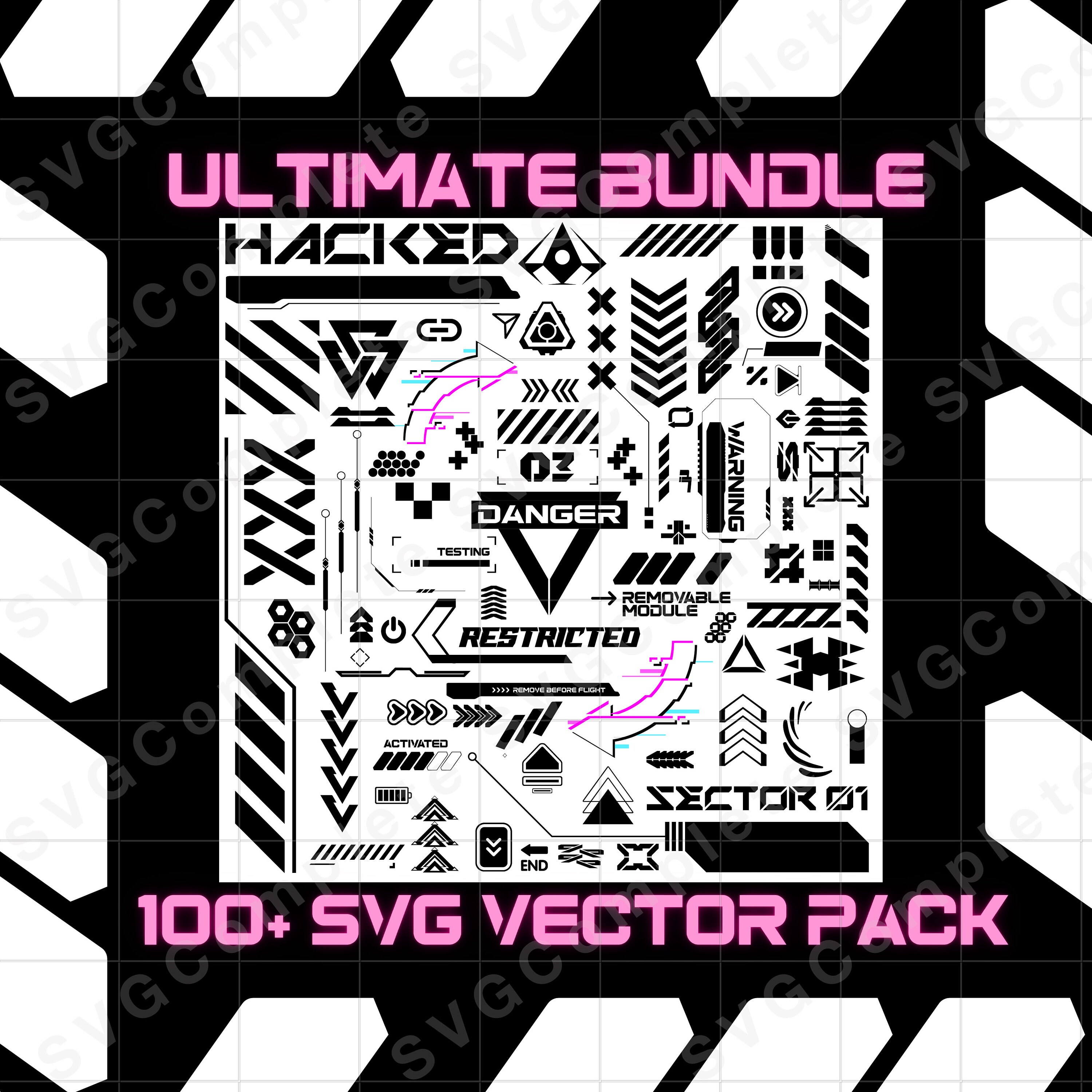 100+ Sci-fi Svg Vector Ultimate Bundle Sci Fi Svg Icons Logos Decals ...