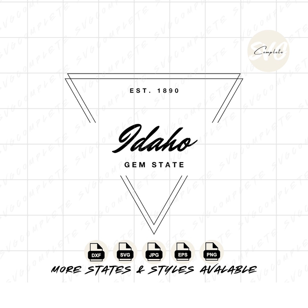 Idaho svg Gem Zustand svg Idaho svg Bundesstaat Idaho Tshirt Idaho png ...