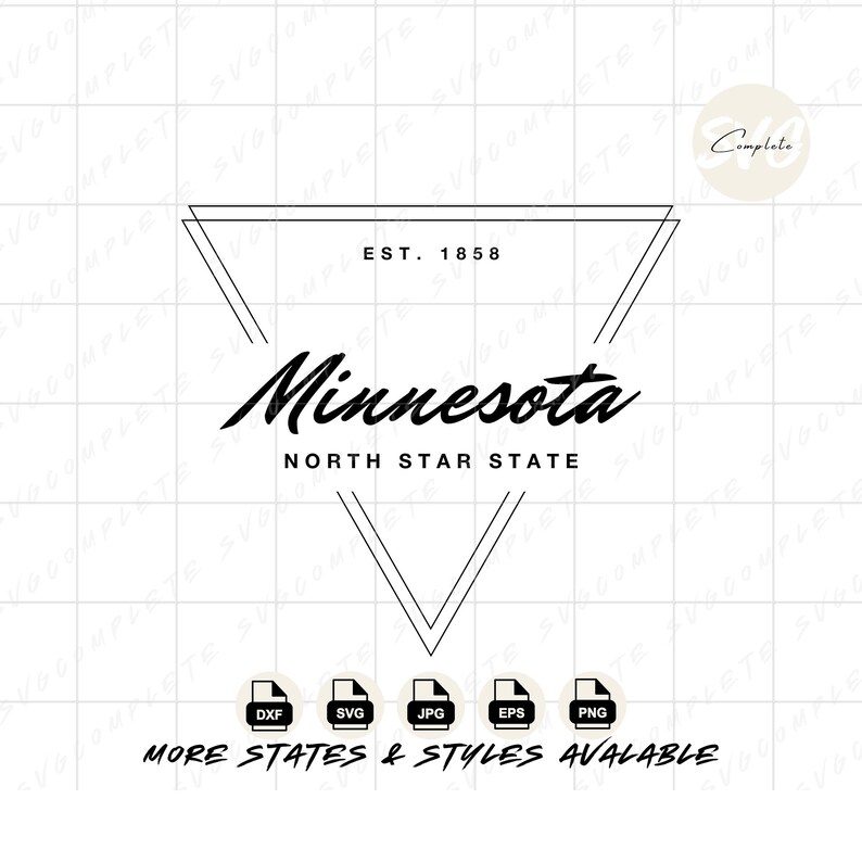 Minnesota Svg North Star State Svg Minnesota Svg State of Minnesota ...