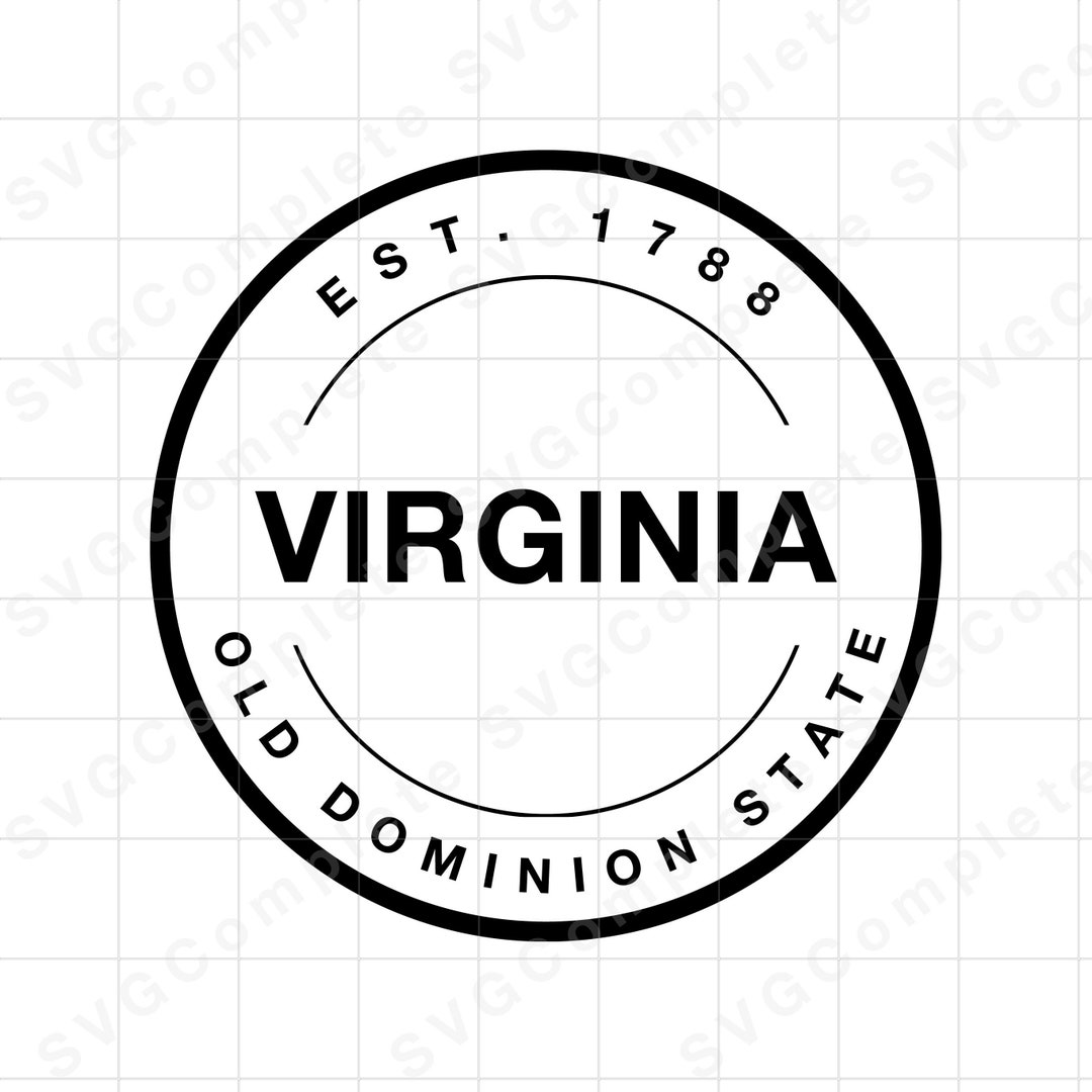 Virginia Svg State of Virginia Svg Tshirt University of Virginia State ...