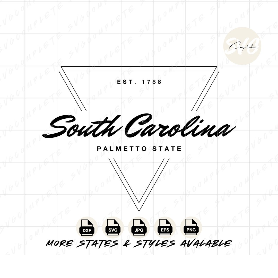 South Carolina Svg Palmetto State Svg South Carolina Svg State of South ...