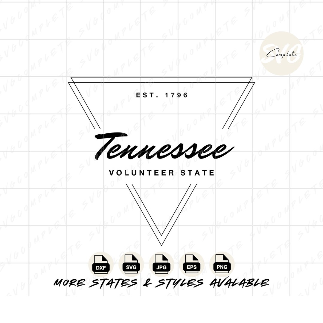 Tennessee Svg Volunteer State Svg Tennessee Svg State of Tennessee ...