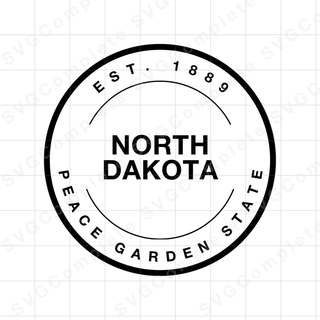 North Dakota Svg State of North Dakota Svg Tshirt Peace Garden State ...