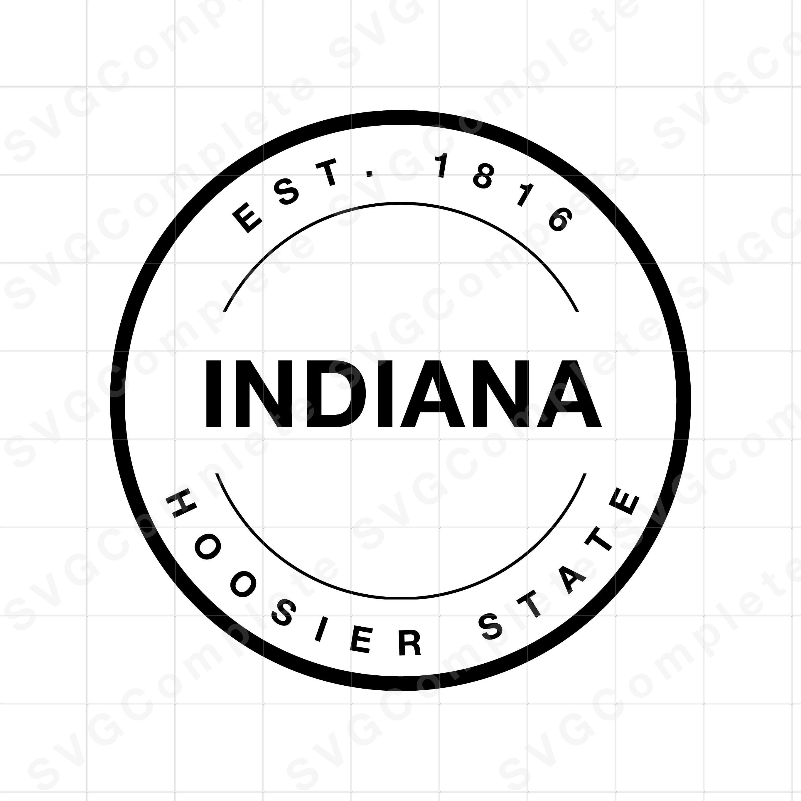 Indiana Svg State of Indiana Svg Tshirt University of Indiana State ...