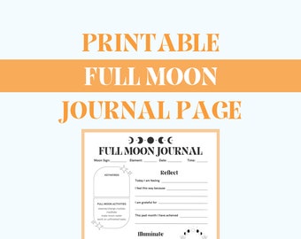 New Moon Journal Worksheet | New Moon Manifestation Ritual | New Moon ...