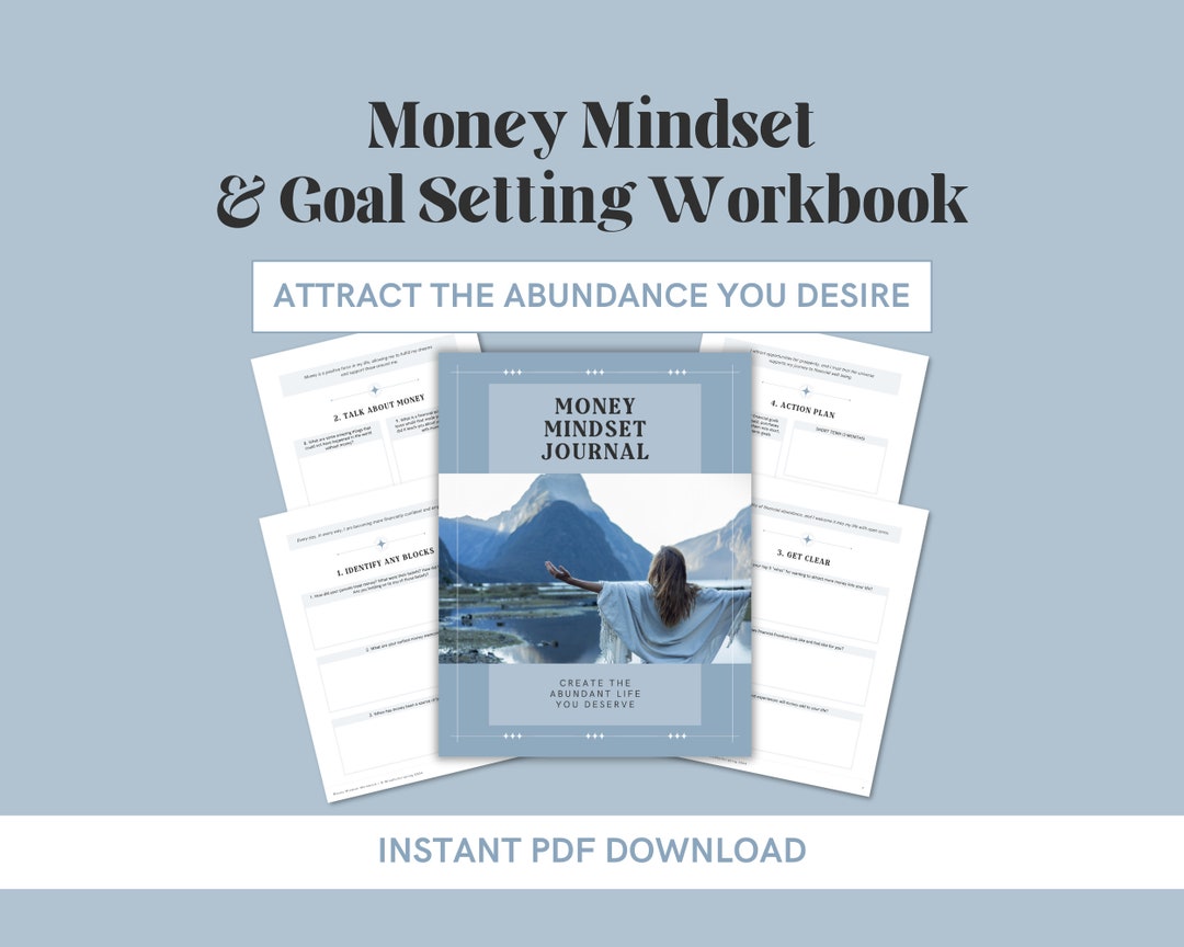Money Goal Workbook | Money Mindset Workbook | Journal Prompts for ...