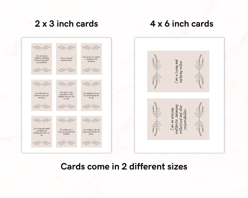 50 Printable Affirmation Cards for Moms | Motherhood Affirmations ...