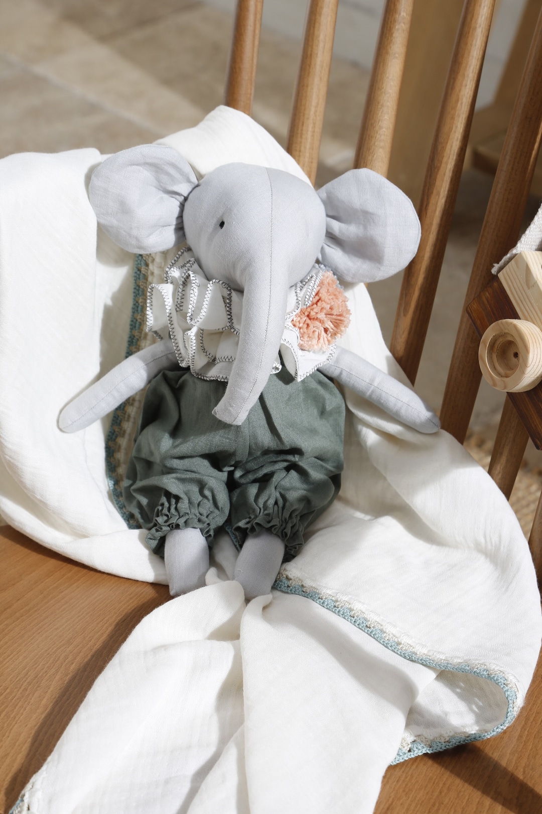 ELLY Stuffed White ELEPHANT Cuddling PLUSH Toys for Kids - Etsy