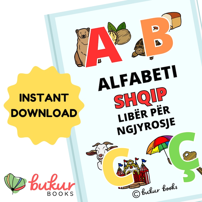 Albanian Alphabet Coloring Book - Etsy