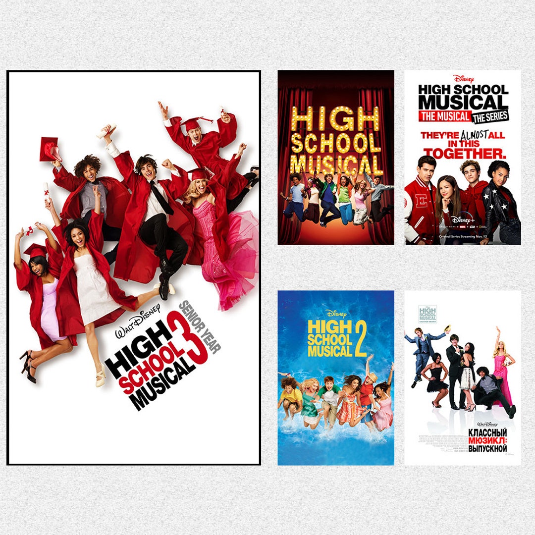 High School Musical Movie Poster Movie Art Poster Wall Decor - Etsy