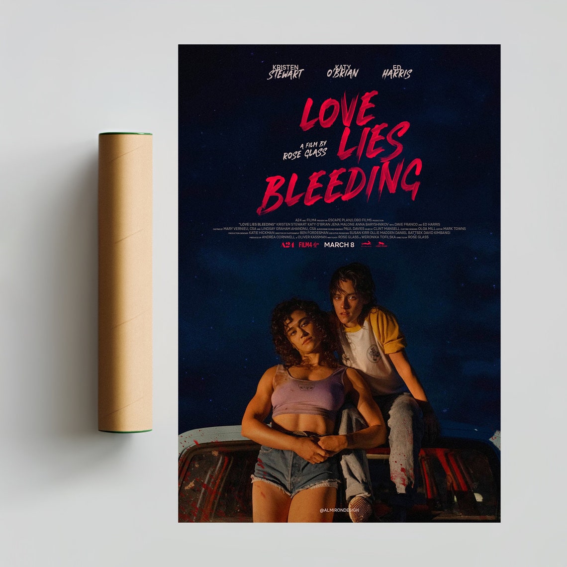 Love Lies Bleeding 2024 Movie Poster Movie Art Poster Wall Decor Room Decor Canvas Film Poster ...