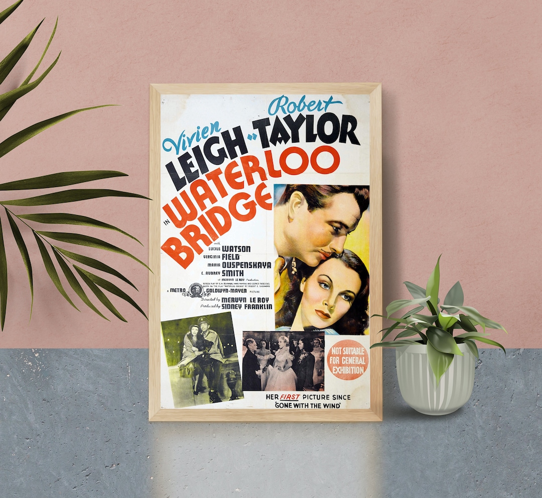 Waterloo Bridge Movie Poster High Quality Silk Art Print - Etsy