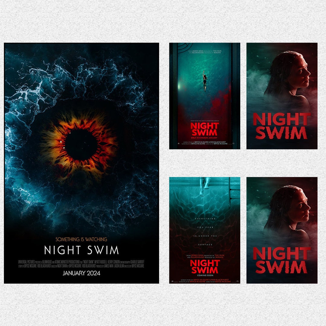 Night Swim Movie Poster Horror Film Movie Art Poster Wall Art Prints ...
