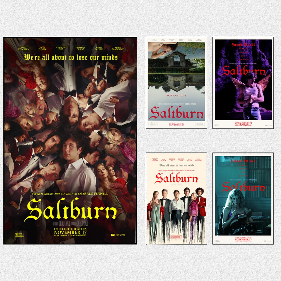 Saltburn 2023 Movie Poster Classic Movie Art Poster Wall Art Prints ...