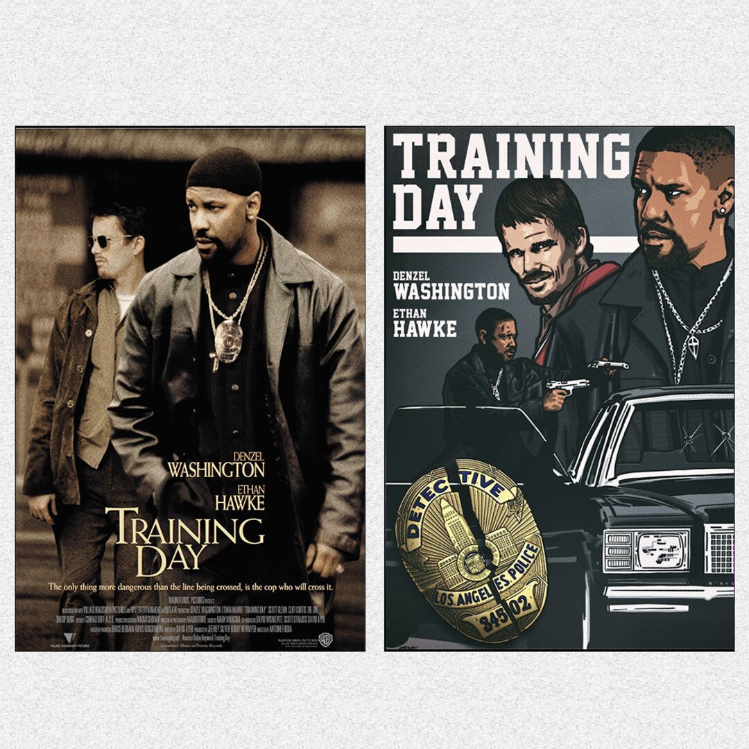 Training Day Movie Poster Movie Art Poster Wall Decor Room Decor Canvas ...