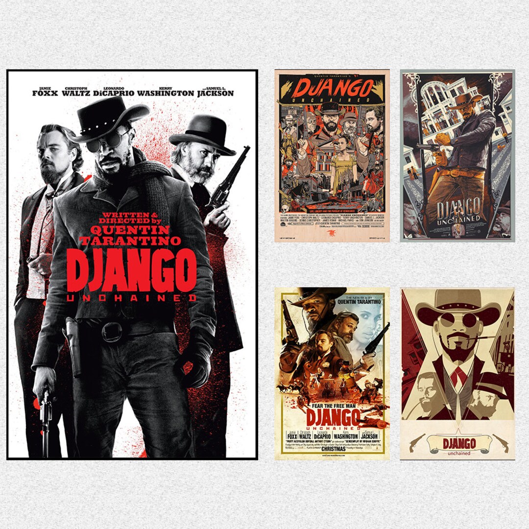 Django Unchained Movie Poster Movie Art Poster Wall Art Prints Room ...