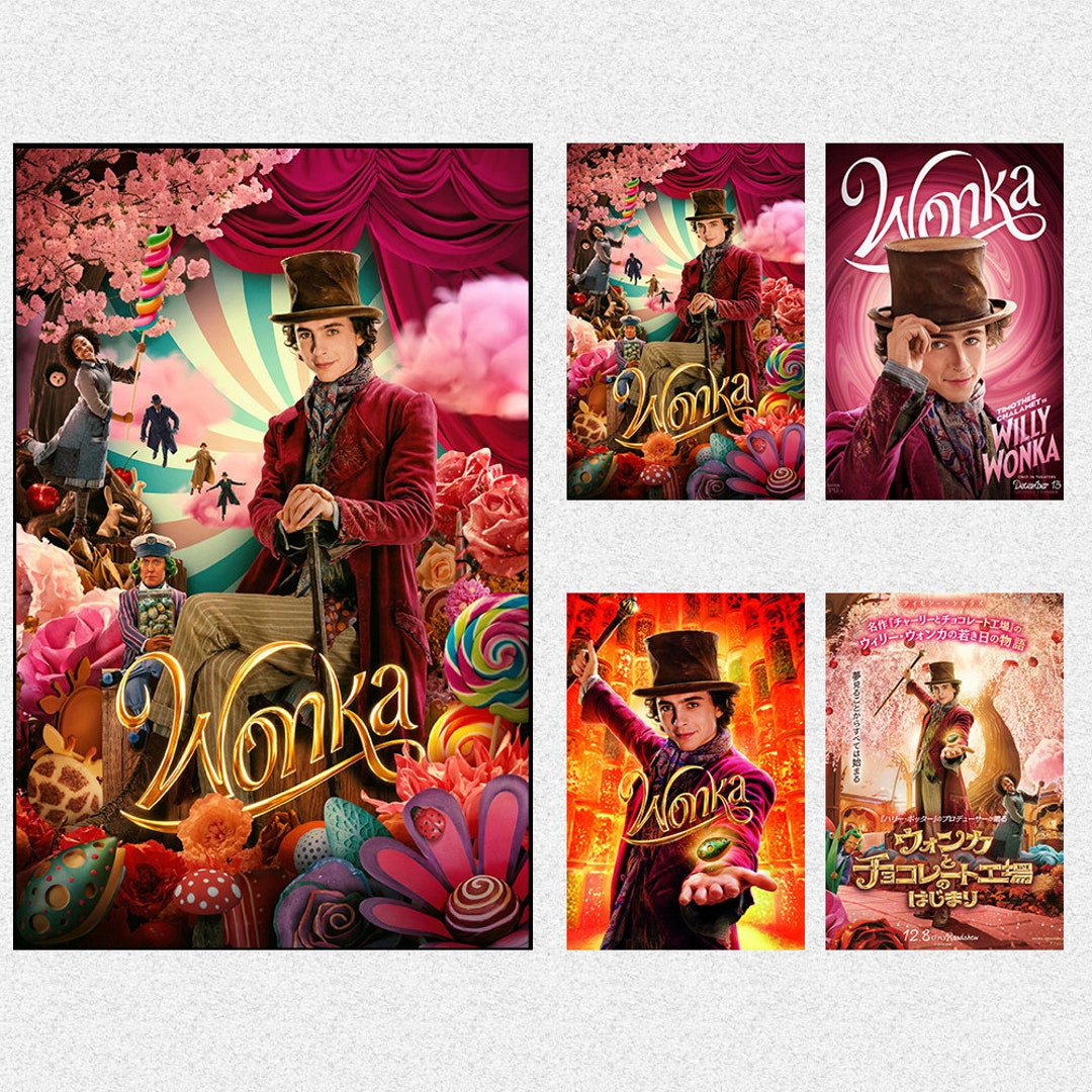 Buy Wonka 2023 Movie Poster Movie Art Poster Wall Art Prints Home Decor ...