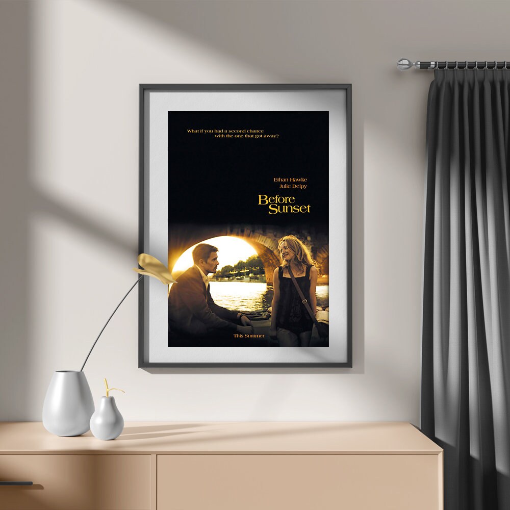 Before Sunset Movie Poster Room Decor Wall Art Silk Fabric - Etsy