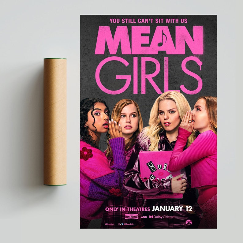 Mean Girls Minimalist Movie Poster Mean Girls Film Movie Art Poster ...