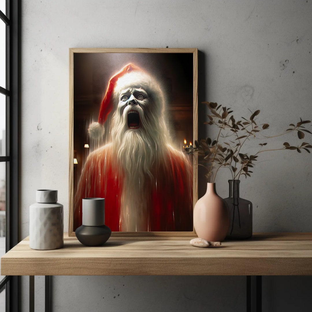 Unique Santa Claus Horror Art Printable Christmas Gothic - Etsy