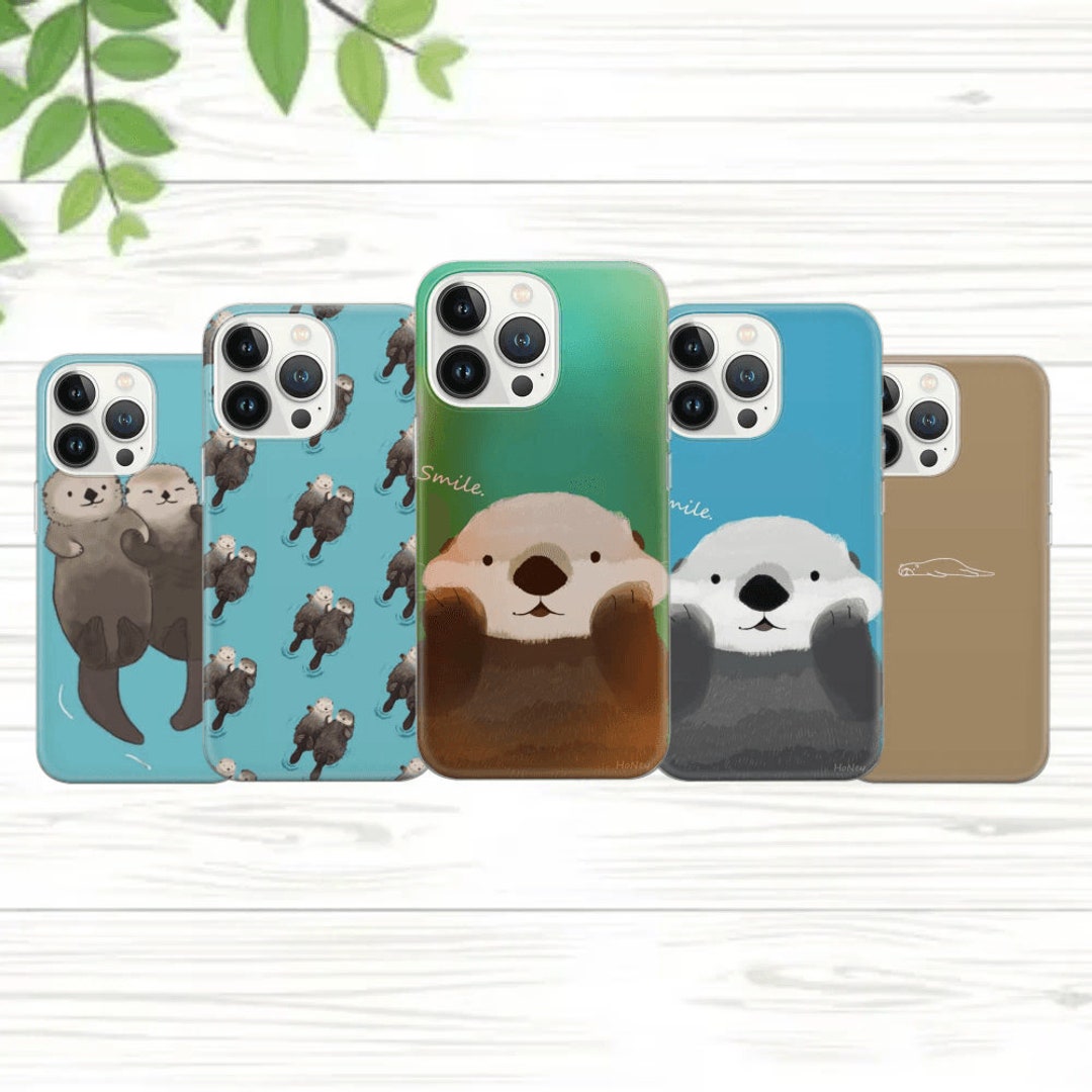 Cute Sea Otter Phone Case Cute Otter Cover for iPhone 14 13 12 Pro 11 ...