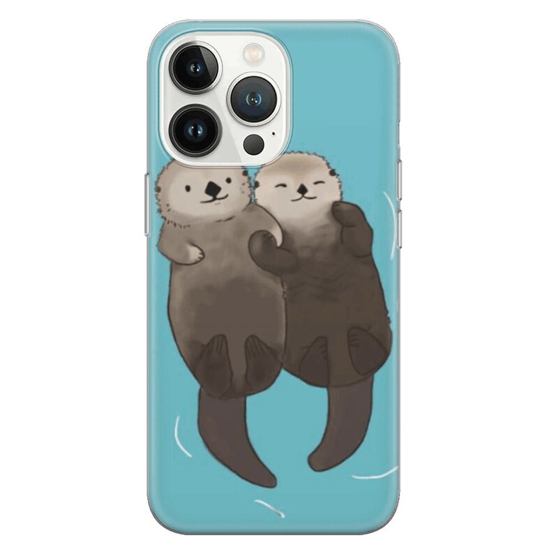 Cute Sea Otter Phone Case Cute Otter Cover for iPhone 14 13 12 Pro 11 ...