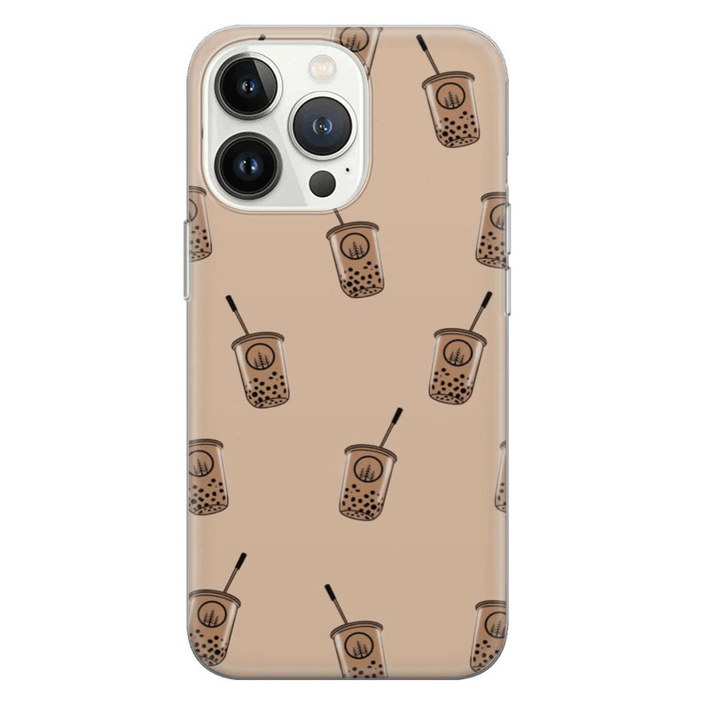 Bubble Milk Tea Phone Case Milk Tea Cover for iPhone 14 13 12 - Etsy