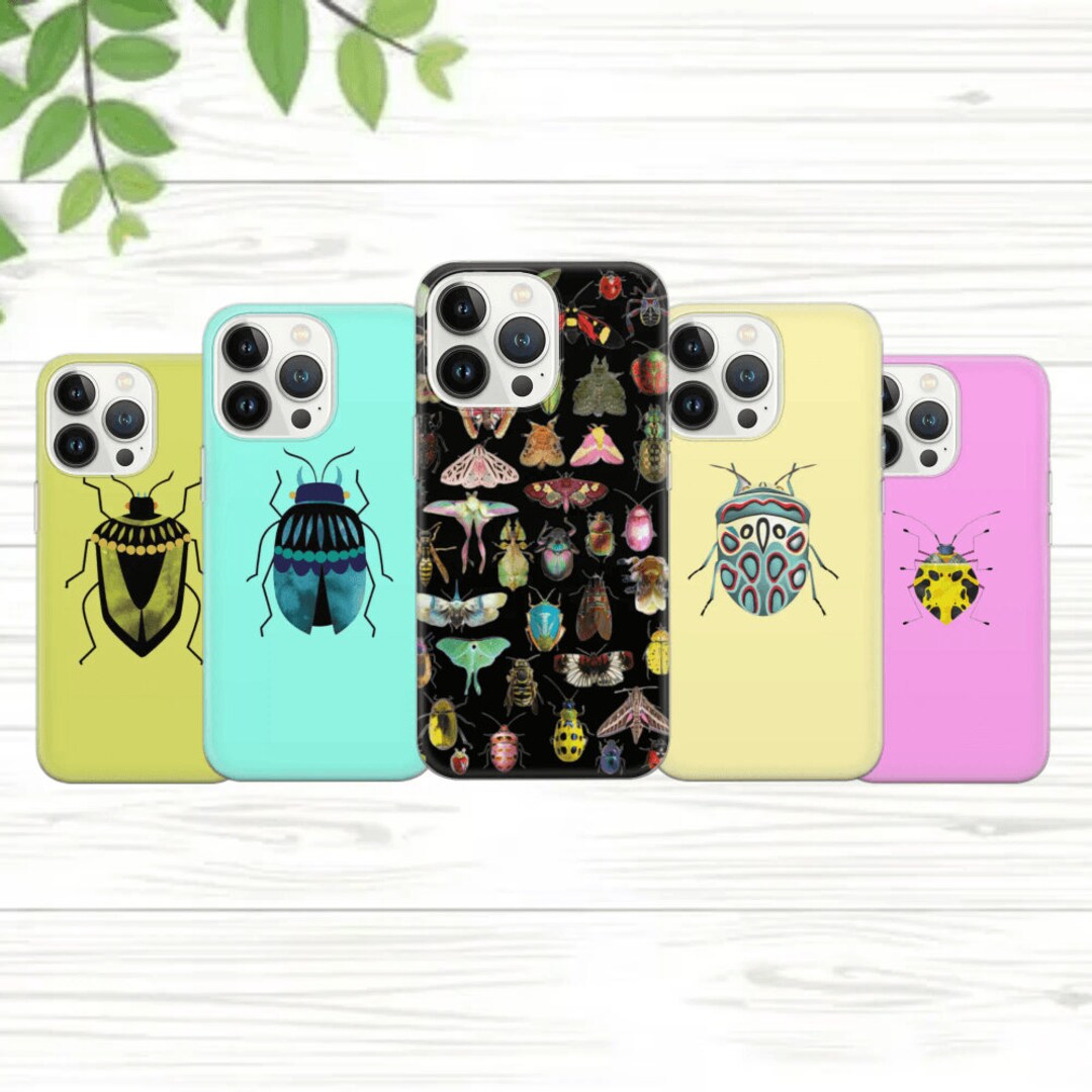 Insect Lover Phone Case Insect Art Cover for iPhone 14 13 12 Pro 11 XR ...
