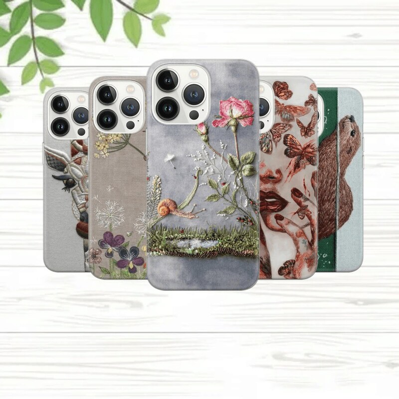 Embroidery Phone Case - Etsy