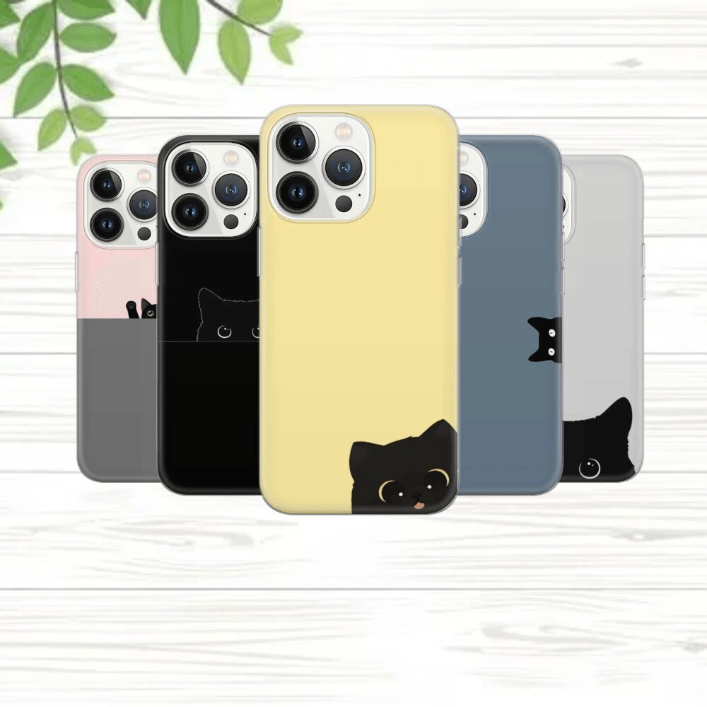 Black Cat Phone Case Pet Cover for Iphone 14 13 12 Pro 11 XR - Etsy