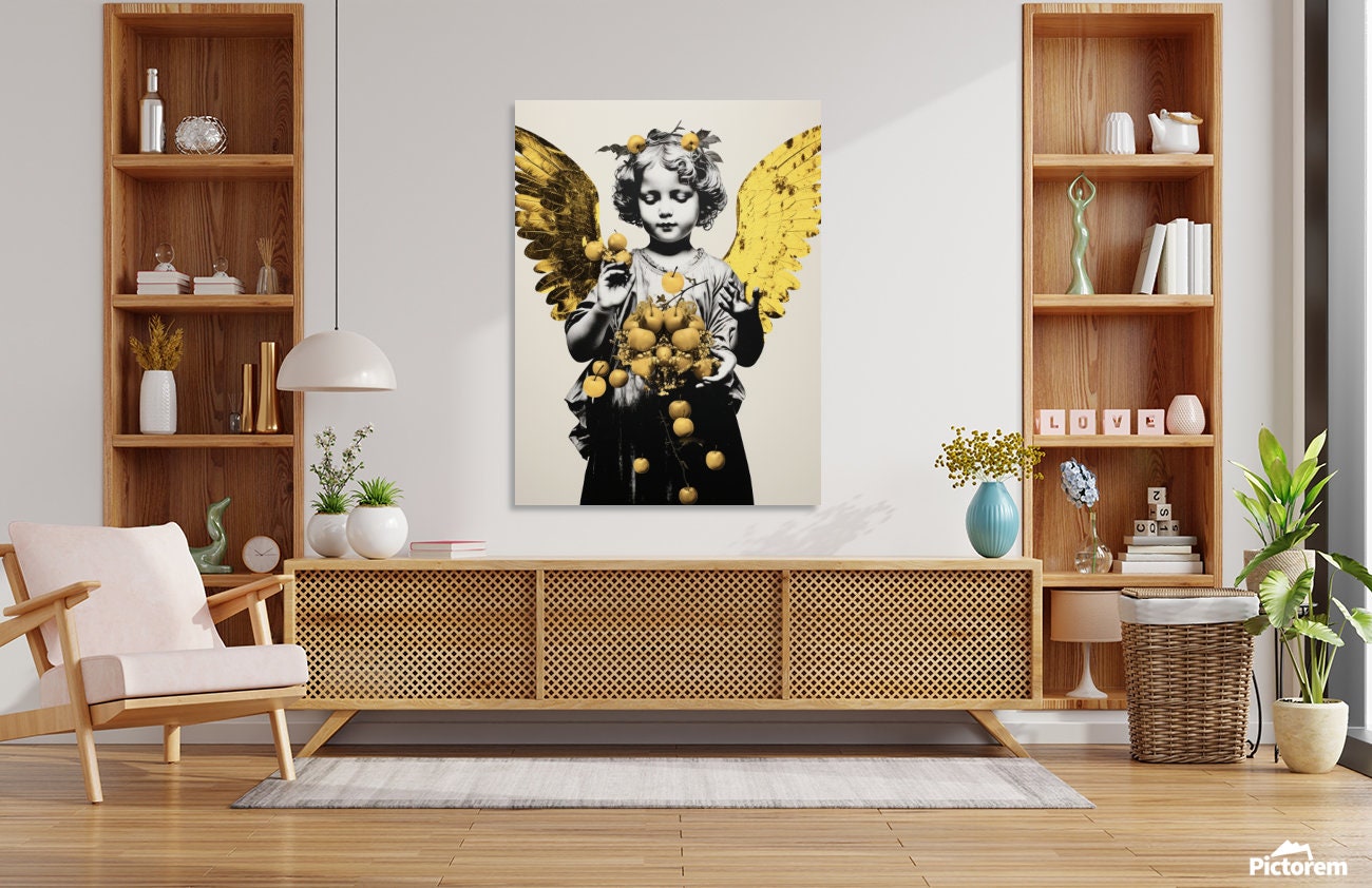 Pop Art Decoration Picture, Print on Canvas, Digital Art, Girl With ...