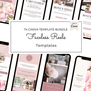 Faceless Reels Templates|editable Canva Designs|instagram Video ...