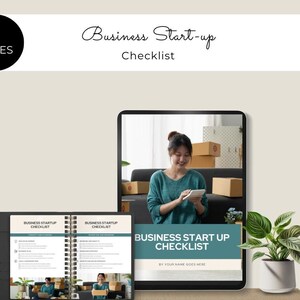 Business Start-up Checklist|editable Canva Template|entrepreneur ...