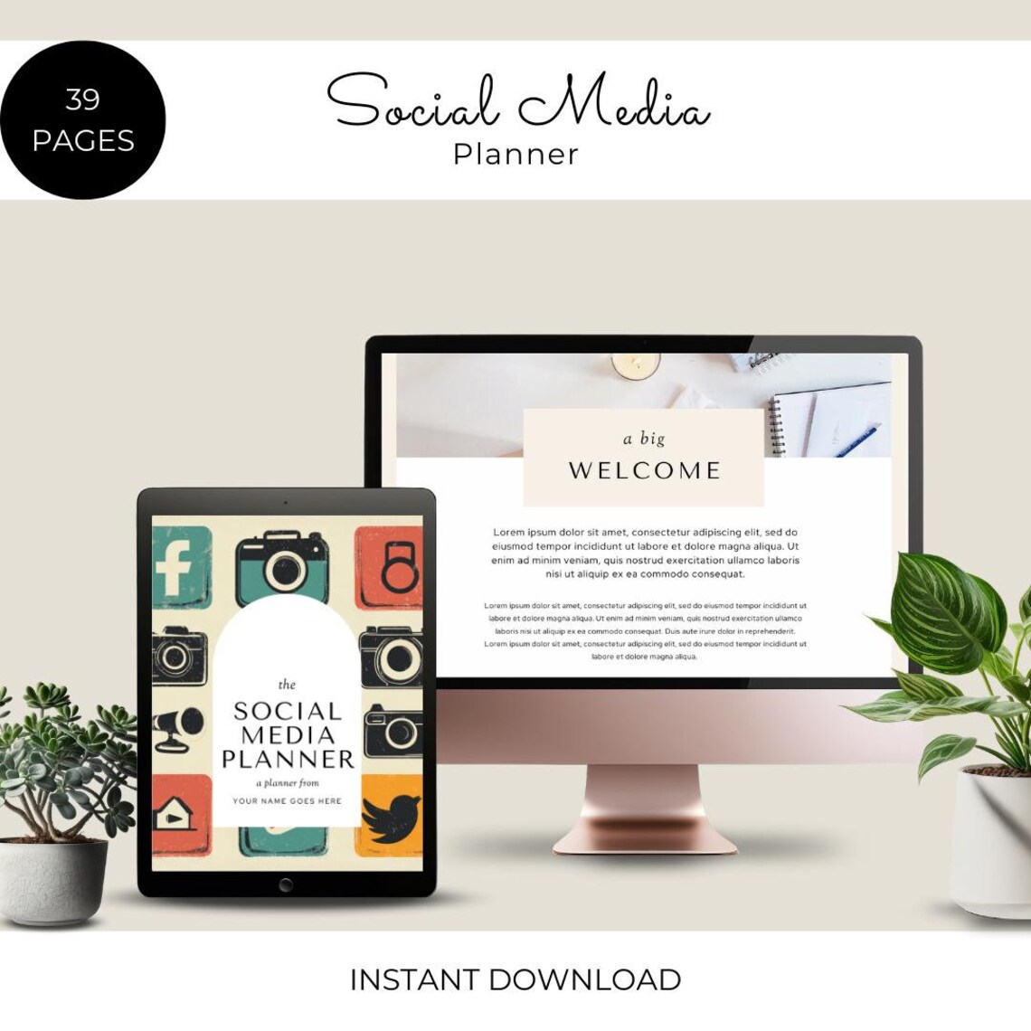 Social Media Planner|editable Canva Template|posting Schedule|analytics ...