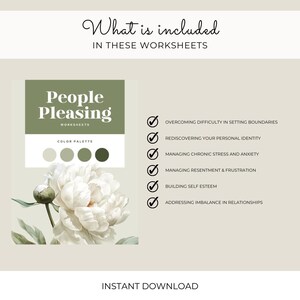 People Pleasing Worksheets|editable Canva Templates|boundary Setting ...