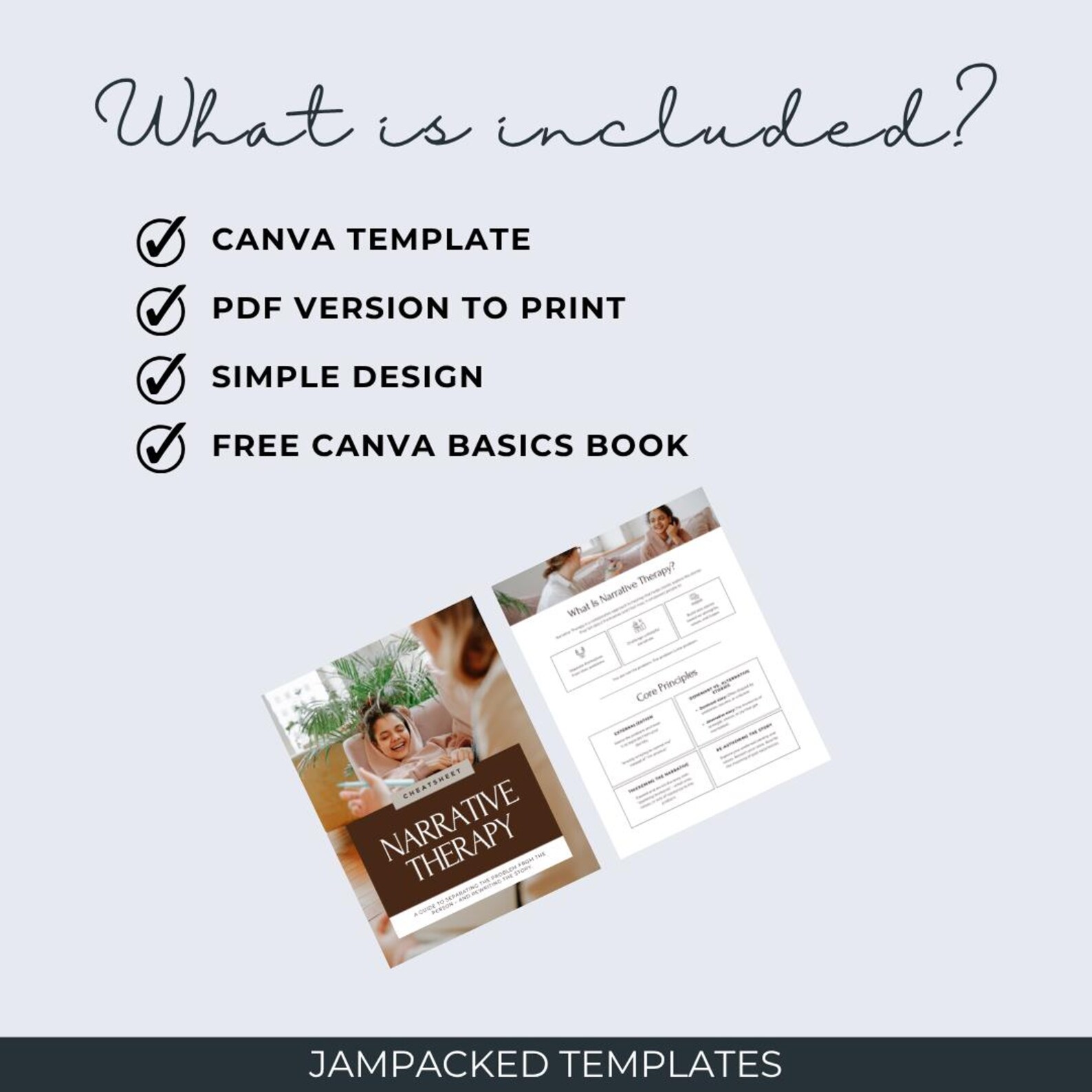 Narrative Therapy Cheat Sheet Canva Template Therapy Guide for Students ...