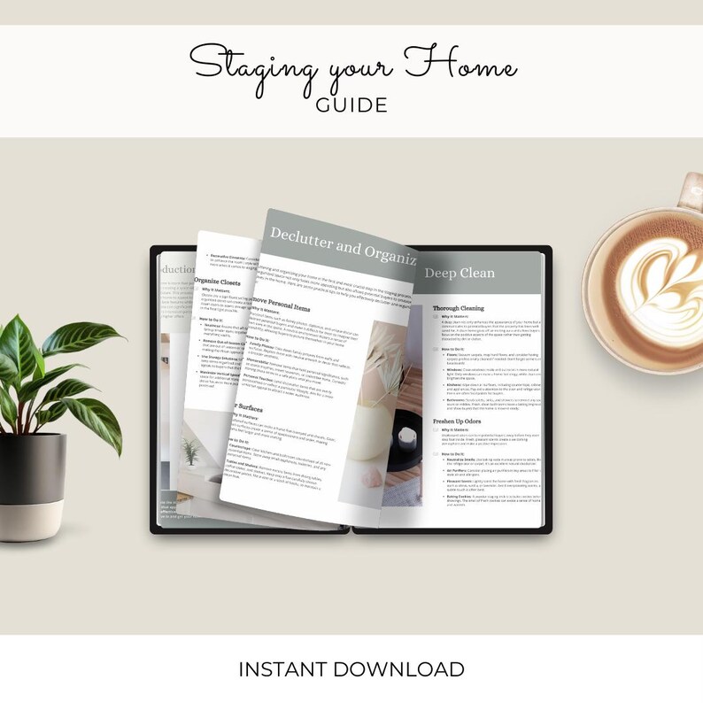 Stage Your Home Guide|pdf & Editable Canva Template|home Staging Tips ...
